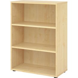eurokraft pro Regal, HxB 1100 x 800 mm, 2 Fachböden, Ahorn-Dekor