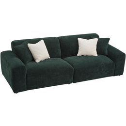 Sofa 3-Sitzer - Cord - Tannengrün - tirono von Maison Céphy