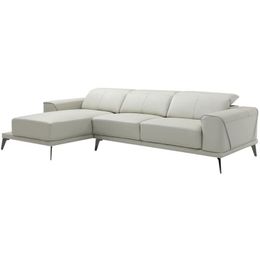 Vente-unique - Ecksofa - Büffelleder - Ecke links - Beige - andor