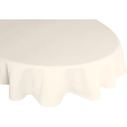 WIRTH Tischdecke &raquo;NEWBURY&laquo; oval beige Baumwolle, Polyester