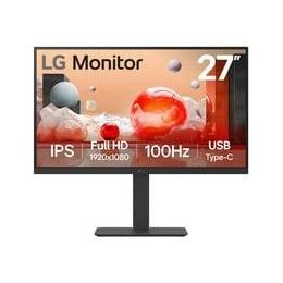 LG 27BA650-B.AEU, LED-Monitor 68.6 cm (27 Zoll), schwarz, FullHD, IPS, USB-C, 100Hz Panel
