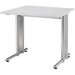 Hammerbacher Schreibtisch VNS08/5/S lichtgrau