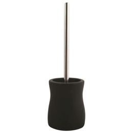 WC-Garnitur MSV "Palma", schwarz, H:40cm Ø:11,5cm, Keramik, Reinigungsbürsten