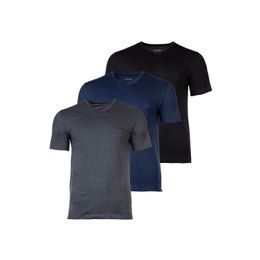 T-Shirt BOSS "T-Shirt T-ShirtVN 3P Classic 3er Pack" Gr. M, blau, grau, schwarz, Herren, Obermaterial: 100% Baumwolle CO., Shirts