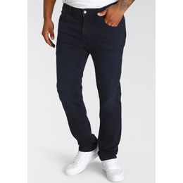 Straight-Jeans Pioneer Authentic Jeans "Rando" Gr. 32, Länge 30, blau (blau schwarz used whisker), Herren, Denim/Jeans, Obermaterial: 91% Baumwolle, 7% Elastomultiester, 2% Elasthan, Jeans