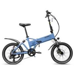 E-Bike Llobe "City III blau 36V / 10,4Ah" Gr. 37, blau, E-Bikes, 39cm, 20 Zoll (50,80cm), Pedelec, Elektrofahrrad für Damen u. Herren