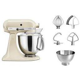 KitchenAid Küchenmaschine "Küchenmaschine 5KSM175PSEAC ALMOND CREAM", beige (creme), B:24cm H:36cm T:37cm, Küchenmaschinen, mit Zubehör im Wert von ca. 112,-€ UVP