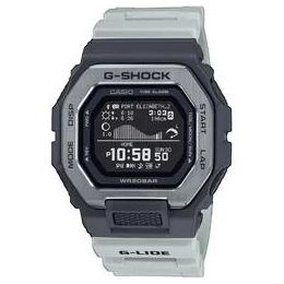 Smartwatch Casio G-SHOCK "GBX-100TT-8ER", grau (hellgrau), Smartwatches, Armbanduhr, Herrenuhr, Bluetooth, Stoppfunktion, Mondphase