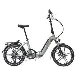 E-Bike Llobe "EasyStar Gala, 10Ah" Gr. 37, grau, E-Bikes, 37cm, 20 Zoll (50,80cm), Pedelec, Elektrofahrrad für Damen u. Herren