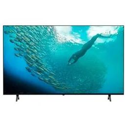 Philips LED-Fernseher, E (A-G), Fernseher, schwarz (mattschwarz), 75