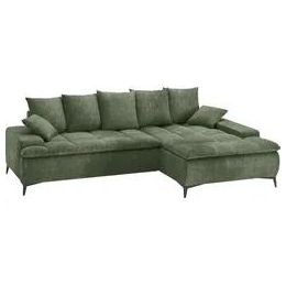 Ecksofa MR. COUCH "Haiti III, L-Form", grün (dolce 11 grün), B:280cm H:87cm T:180cm, Dolce (100% Polyester), Sofas, Wahlweise mit Kaltschaumpolsterung