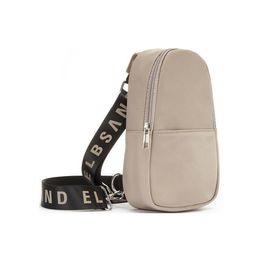 ELBSAND Umhängetasche 'kleiner Rucksack' beige Gr. für Damen. Mit Logoschriftzug