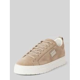 Antony Morato Low Top Sneaker aus Leder mit Label-Detail