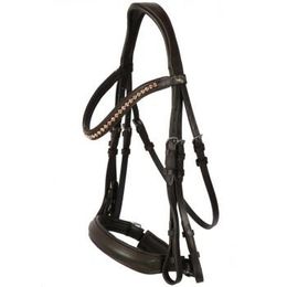 Hans Melzer Horse Equipment Hans Melzer Kandare Mechtersen braun/silber WB EXTRA (KB-Kaltblut)