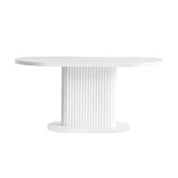 Esstisch Xadrian &brvbar; wei&szlig; &brvbar; Ma&szlig;e (cm): B: 80 H: 76 T: 80 &raquo; Sconto