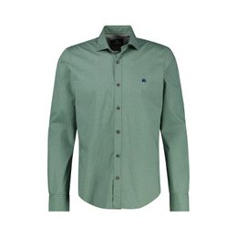 Lerros Langarmhemd &raquo;Modisches Hemd mit Haifischkragen, gemustert&laquo; SAGE GREEN 3XL - extraweit extraweit 3XL Geometrisches Muster, gedruckt
