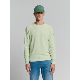NO EXCESS Herren NO EXCESS Rundhalspullover &raquo; Pullover mit Rundhalsausschnitt&laquo; gr&uuml;n L