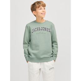 Jack & Jones JACK & JONES JUNIOR Sweatshirt &raquo;JJECALEB VARSITY SWEAT CREW NECK SN JNR&laquo; Iceberg Green 152 152 Sweater von Jack & Jones Junior