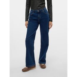 Véro Moda VERO MODA Weite Jeans »VMELLY MR WIDE JEANS BLUE NOOS« Dark Blue Denim M (38) - Länge 30 Länge 30 M (38) Jeans von Vero Moda
