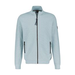 Lerros Sweatjacke »Unifarbene Herren-Sweatjacke« CLOUD BLUE 4XL 4XL Durchgehender Reißverschluss, Stehkragen