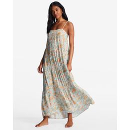 Billabong Sommerkleid »Distant Shores« Pure Aqua L - US-Größen US-Größen L Stoff: Crinkle Viskose-Stoff