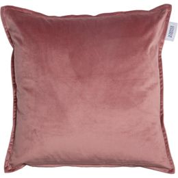 Sch&ouml;ner Wohnen Kollektion SCH&Ouml;NER WOHNEN-KOLLEKTION Dekokissen &raquo;Dolce&laquo; Samtnachbildung mit Stehsaum rosa + unifarben Obermaterial: 71% Polyester, 29% Baumwolle B/L: 45 cm x...