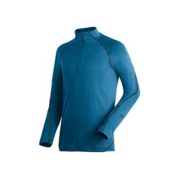 Maier Sports Funktionsshirt &raquo;Roger&laquo; funktionaler Herren Midlayer f&uuml;r Outdoor Touren und Ausfl&uuml;ge mostly mid blue 56 56 Funktionaler Skirolli f&uuml;r...