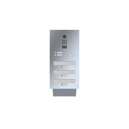 Renz LEABOX 3er Kamera Durchwurfbriefkasten in Edelstahl DoorBird D2100E