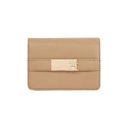 Tommy Hilfiger Geldbörse »TH HERITAGE SLIM MED WALLET«, Geldbeutel, Portemonnaie, Damenbörse mit edlem Logo-Emblem Safari Canvas