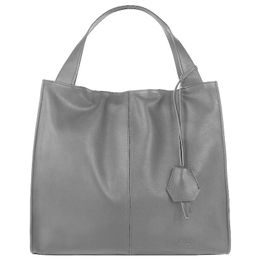 CLUTY Shopper echt Leder, Made in Italy schwarz