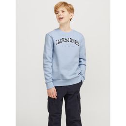 Jack & Jones JACK & JONES JUNIOR Sweatshirt &raquo;JJECALEB VARSITY SWEAT CREW NECK SN JNR&laquo; Chambray Blue 140 140 Sweater von Jack & Jones Junior