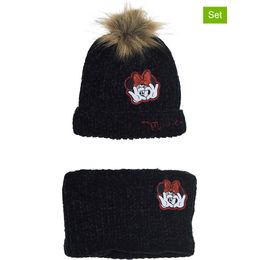 Disney Minnie Mouse 2tlg. Winteraccessoires-Set "Minnie" in Schwarz - 61% | Größe 54 cm | Kindermuetzen