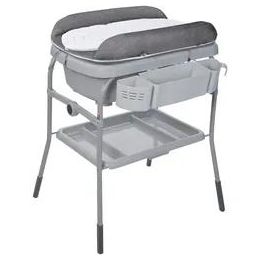 Wickeltisch Chicco "Bade-/Wickelkombination Cuddle & Bubble,graphite melange", graphite melange, Baby, Wickeltische