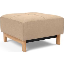 Polsterhocker INNOVATION LIVING &trade;, braun (moccha), B:65cm H:40cm T:65cm, 100% Polyester, Hocker, Polsterhocker, Pocket Spring Komfort, minimale Belastung f&uuml;r die Umwelt