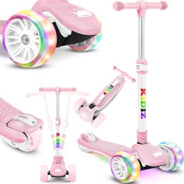 Kidiz&reg; Roller Kinder Scooter X-Pro2 Dreiradscooter mit PU LED Leuchtenden R&auml;der Kinderroller faltbar Tret-Roller h&ouml;henverstellbarer Cityroller Kinderscooter f&uuml;r Jungen M&auml;dchen 3-12 Jahre