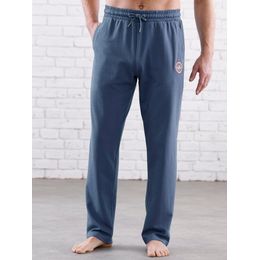 Jogginghose feel good, Herren, Gr. 22/23, Unterbauchgrößen, blau (jeansblau), 60% Baumwolle, 40% Polyester, unifarben, Hosen