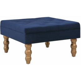 Hocker Marineblau 60x60x36 cm Samt vidaXL