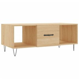 Jinlefu - Couchtisch Sonoma-Eiche 102x50x40 cm Holzwerkstoff vidaXL