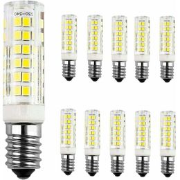 Jalleria - 10er-Pack 9-W-E14-LED-Glühbirne, Kaltweiß 6000 k, entspricht einer 60-W-Glühlampe, AC220-240 v, 680 lm, 360° Abstrahlwinkel, nicht dimmbar