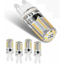 5er-Pack 3 w G9-LED-Glühbirne, 200 lm, 3000 k, warmweiß, flimmerfrei, nicht dimmbar, 360°-Winkel, ersetzt 40 w G9-Halogenlampen