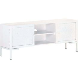 TV-Schrank,TV-Möbel Weiß 115x30x46 cm Massivholz Mango vidaXL