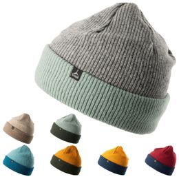 ALTIDUDE Winter Mütze Hermit Duo Rip Strickmütze Unisex Beanie Lamm Merino Wolle Farbe: Petrol/Ice Blue