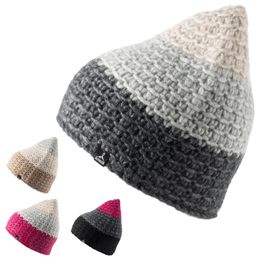 ALTIDUDE Winter Mütze Nest Trio Grob Strickmütze Unisex Beanie Lamm Merino Wolle Farbe: Brown/Beige/Light Grey