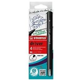 Stabilo dr!ver Fineliner 0,4 mm Nadelspitze Farbig sortiert EO1088/4-01 4 Stück