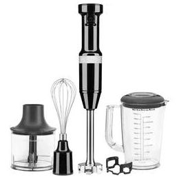 KitchenAid Stabmixer "5KHBV83EOB ONYX BLACK", schwarz (onyx schwarz), B:9,05cm H:41,4cm T:6,35cm, Mixer