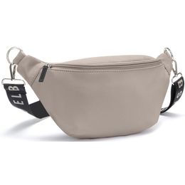 Bauchtasche ELBSAND Gr. B/H/T: 26cm x 12cm x 7cm, beige (sand), Damen, Polyester, unifarben, clean, Taschen, CrossBody, Gürteltasche, Brusttasche, Hüfttasche VEGAN