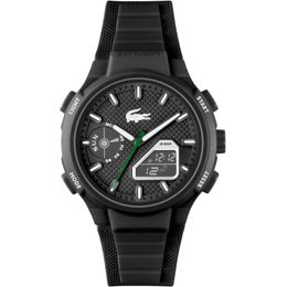 Chronograph Lacoste "LC33", schwarz, Armbanduhren, Herren, Armbanduhr, Herrenuhr, Silikonarmband, analog