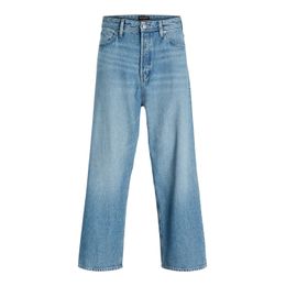 Jack & Jones Relax-fit-Jeans JACK & JONES "JJIRON JJORIGINAL SBD 692 SN", Herren, Gr. 31, Länge 30, blau (blau denim), Denim/Jeans, Obermaterial: 100% Baumwolle, Abriebeffekte, modisch, relaxed fit normal, Jeans