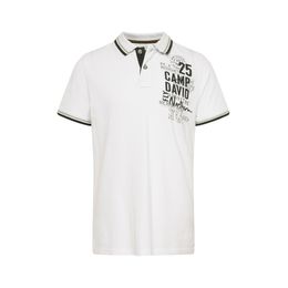 CAMP DAVID Poloshirt 'Alaska Ice Tour' Herren Gr&ouml;&szlig;e XL schwarz / wei&szlig;