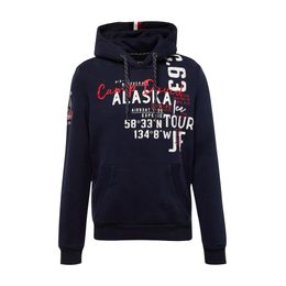 CAMP DAVID Sweatshirt 'Alaska Ice Tour' Herren Gr&ouml;&szlig;e L nachtblau / rot / wei&szlig;